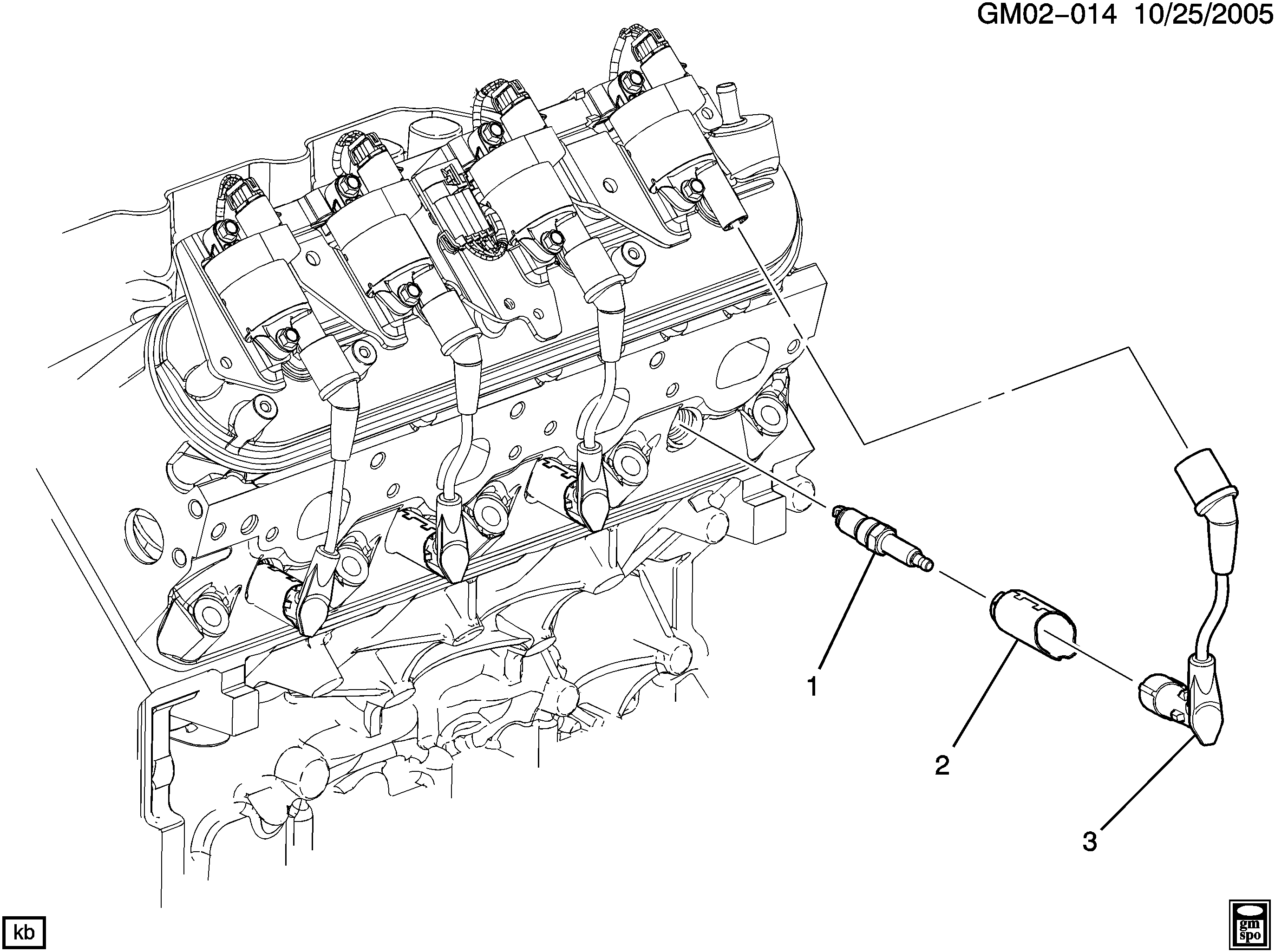 GMC Savana 1500 2WD GH SPARK PLUG WIRING LR4 4 8V LM7 5 3T LQ4 6