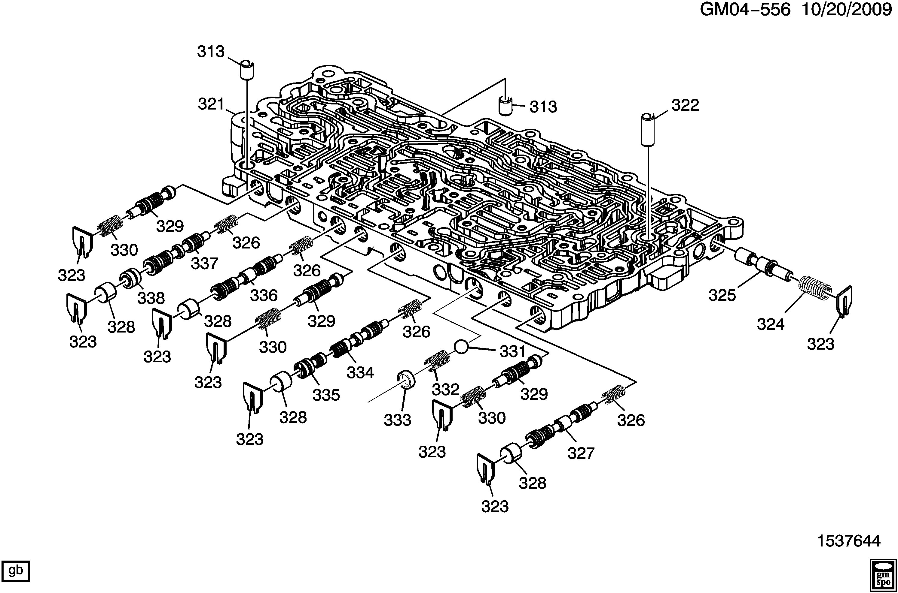 Cadillac CTS Sedan D AUTOMATIC TRANSMISSION MYB 6L50 UPPER