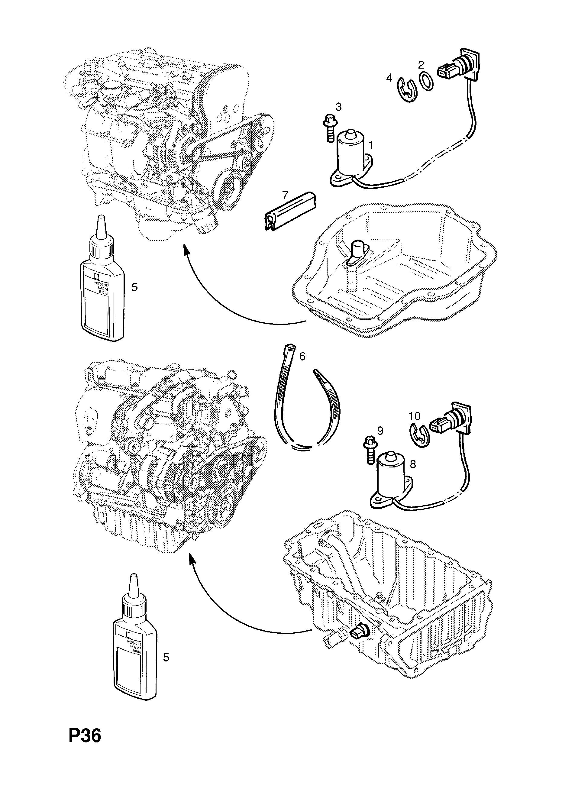 Vauxhall ASTRA G ZAFIRA A Oil Level Sensor contd EPC Online